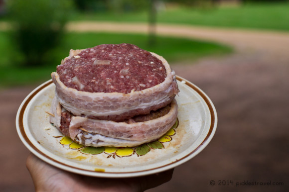 Blue-Cheese Stuffed Venison Burger | Wild Game Recipe