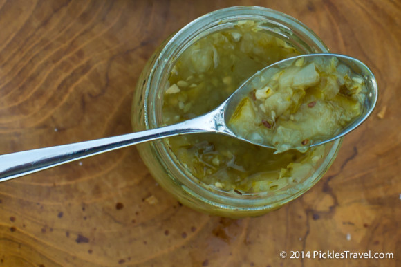 Dill Pickle Relish Recipe for backyard grilling and campouts